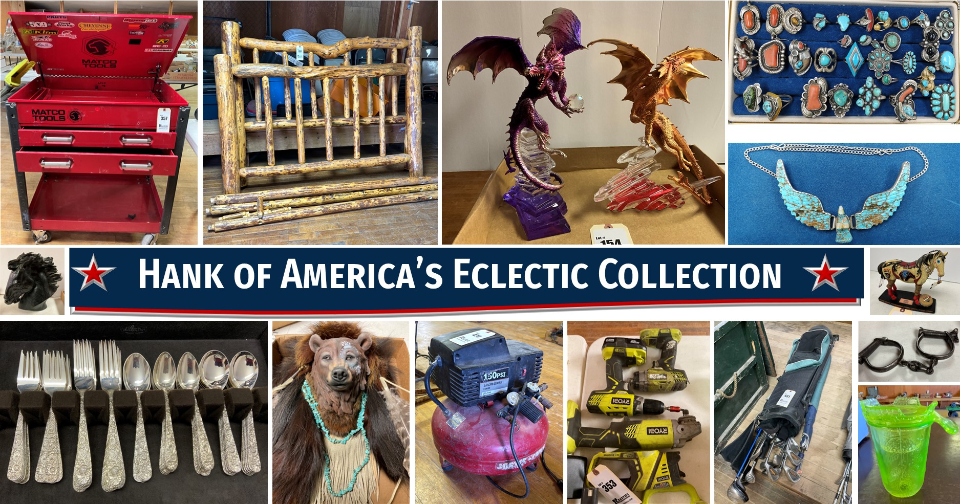 Hank Of America’s Eclectic Collection Auction! • Kraupie's Real Estate ...